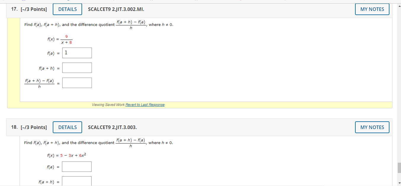 Solved Viewing Saved Work Revert to Last Response 18. [-/3 | Chegg.com