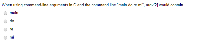 Solved When using command-line arguments in C and the | Chegg.com