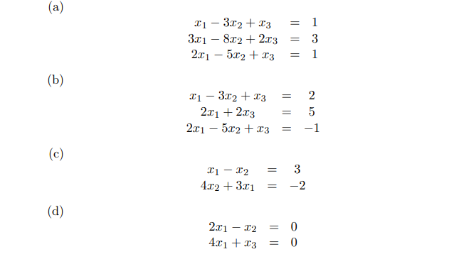 Solved Rewrite the following system of equations in matrix | Chegg.com