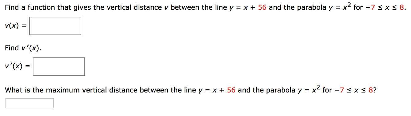 Solved Find a function that gives the vertical distance v | Chegg.com