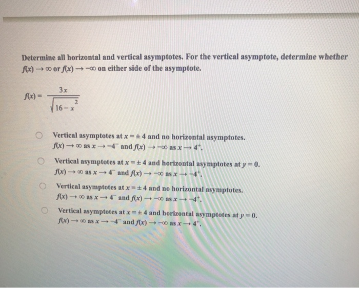 Solved Determine the limit (answer as appropriate, with a | Chegg.com