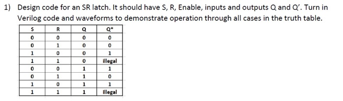Solved I need a test bench for the following Verilog code. | Chegg.com