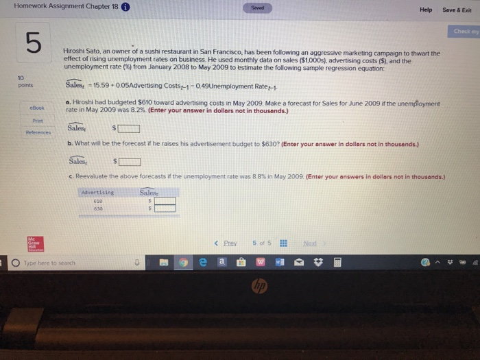 Solved Homework Assignment Chapter 18 Savod Help Save& Exit | Chegg.com