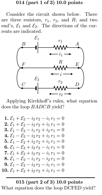 Solved Consider the circuit shown below. There are three | Chegg.com