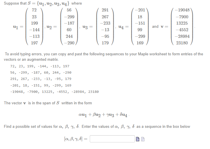 Solved Suppose that S={u1,u2,u3,u4} where | Chegg.com
