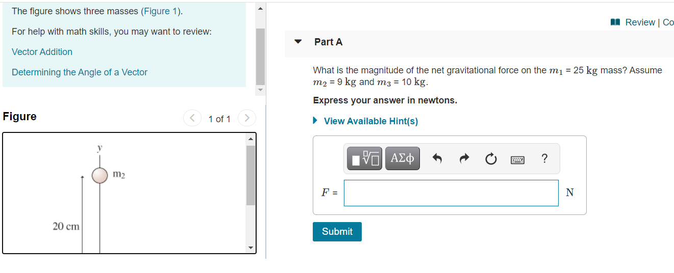 Solved What is the magnitude of the net gravitational force | Chegg.com