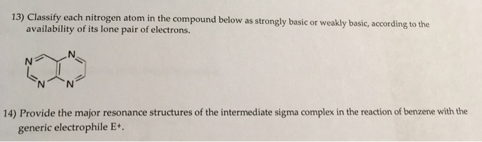 Solved Classify each nitrogen atom in the compound below as | Chegg.com