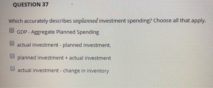Solved QUESTION 37 Which accurately describes unplanned | Chegg.com