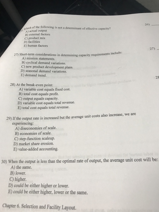 Solved 26) hich of the following is not a determinant of | Chegg.com