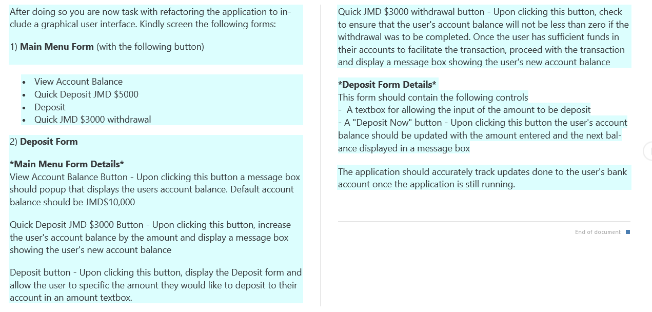 Solved You are task with developing a basic console | Chegg.com