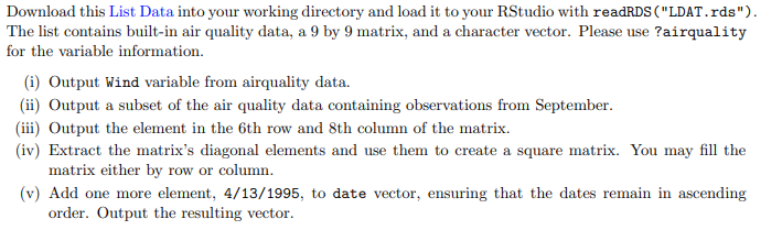 Solved Download this List Data into your working directory | Chegg.com