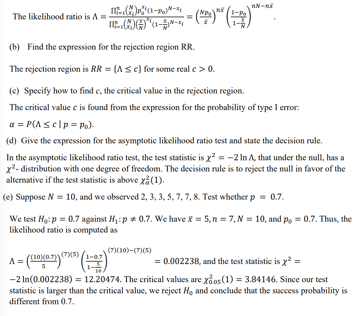 Solved Problem 4. Let X1,…,Xn be iid Binomial (N,p) random | Chegg.com