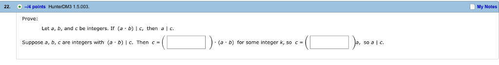 Solved Prove: Let a, b, and c be integers. If (a · b) | Chegg.com