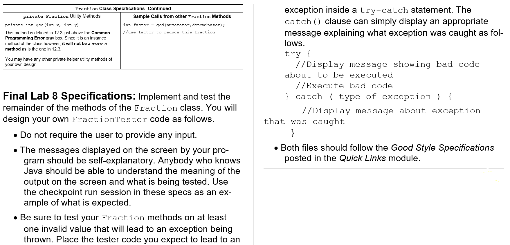 Solved Overview: You will write a class called Fraction that | Chegg.com