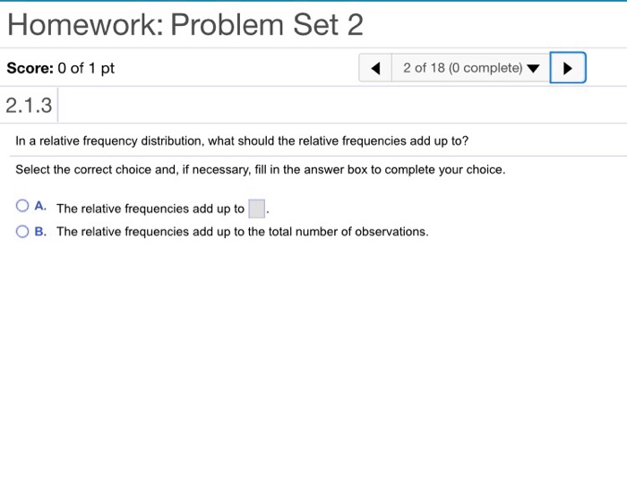 Solved Homework Problem Set 2 Score 0 Of 1 Pt 2 Of 18 0