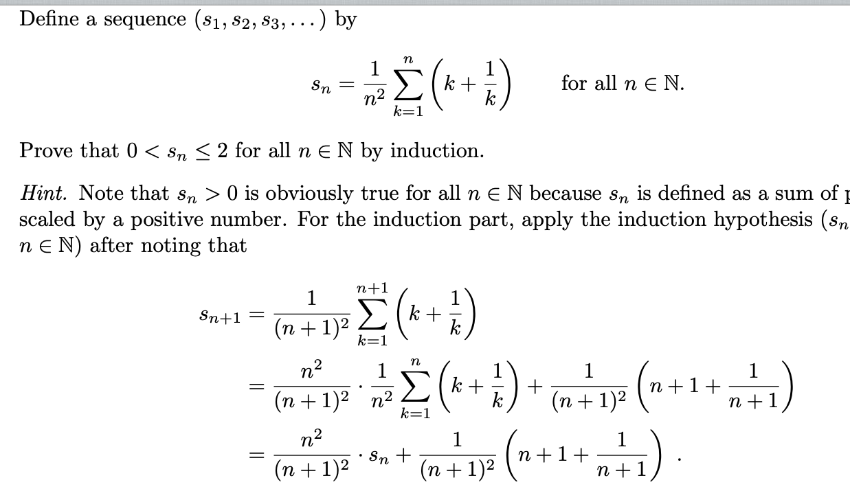 Solved Define a sequence (S1, S2, S3, ...) by Sn = (x+) for | Chegg.com