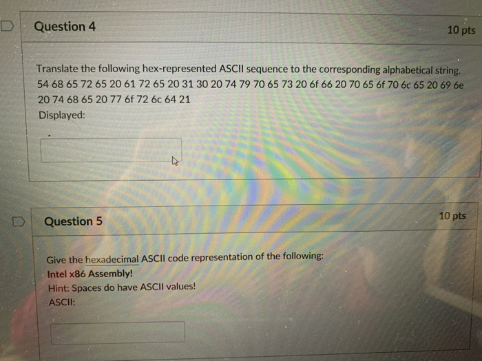 Solved DQuestion 4 10 pts Translate the following | Chegg.com