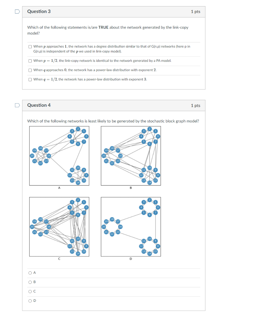 Solved D Question 3 1 pts Which of the following statements | Chegg.com