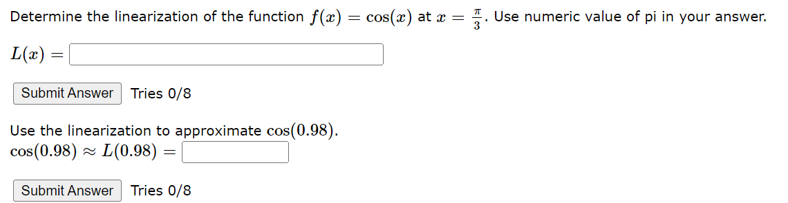 Solved Determine The Linearization Of The Function
