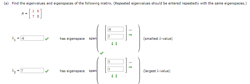 Solved (a) Find the eigenvalues and eigenspaces of the | Chegg.com