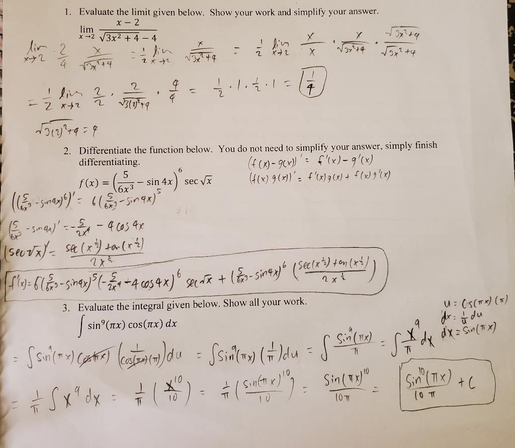 Solved Can you help me double check these, and tell me how | Chegg.com