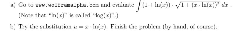 Solved a) ﻿Go to www.wolframalpha.com and evaluate | Chegg.com