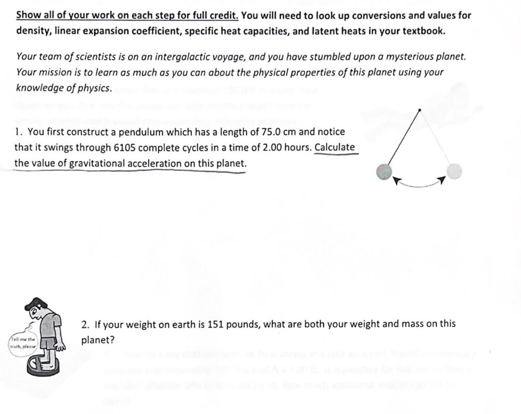 Solved Show all of your work on each step for full credit. | Chegg.com