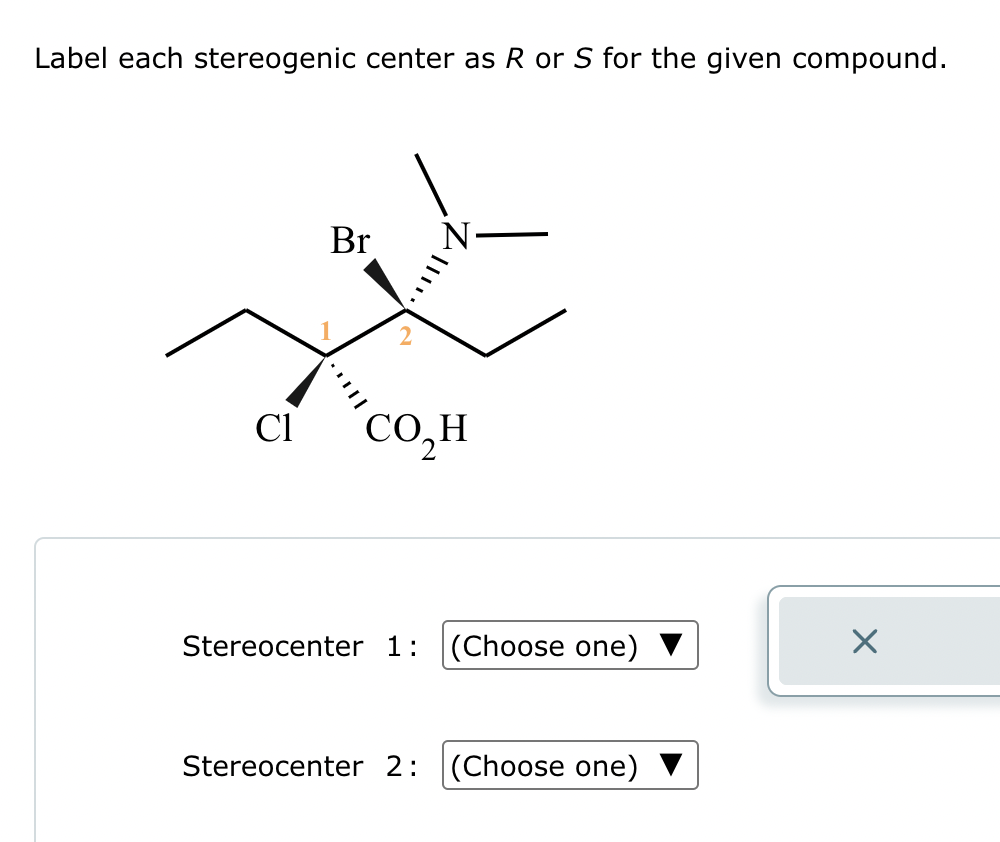 Solved Label each stereogenic center as R ﻿or S ﻿for the | Chegg.com