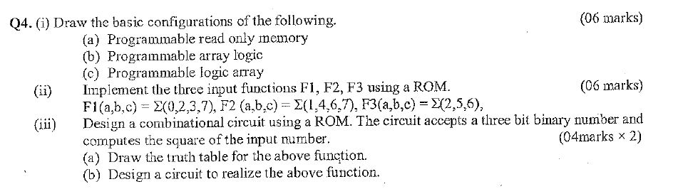 Solved 4. (i) Draw the basic configurations of the | Chegg.com