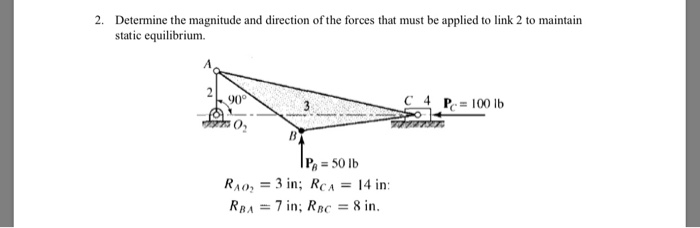 Solved Determine the magnitude and direction of the forces | Chegg.com