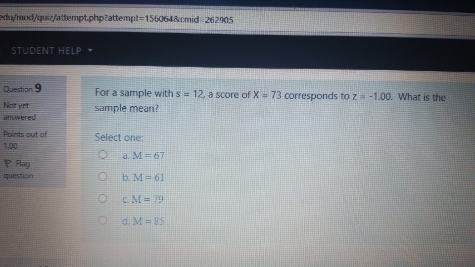Solved edu/mod/quiz/attempt.php?attempt=1560648cmid=262905 | Chegg.com