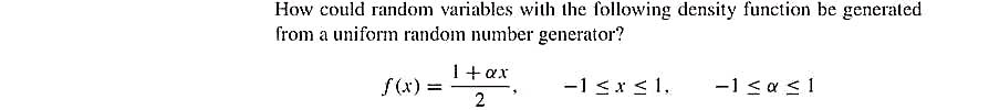 Solved How could random variables with the following density | Chegg.com