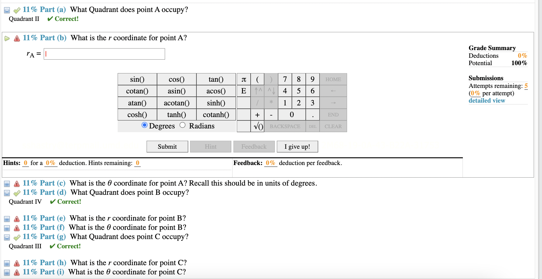 Solved Points A (-5,8), B (4,-8), and C (-2,-10) are placed | Chegg.com