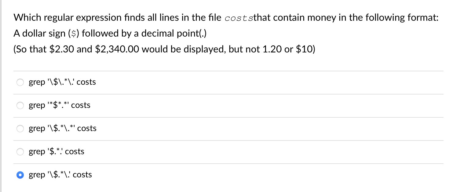 Solved Which regular expression is the same as ' cc∗1 CC+ c+ | Chegg.com