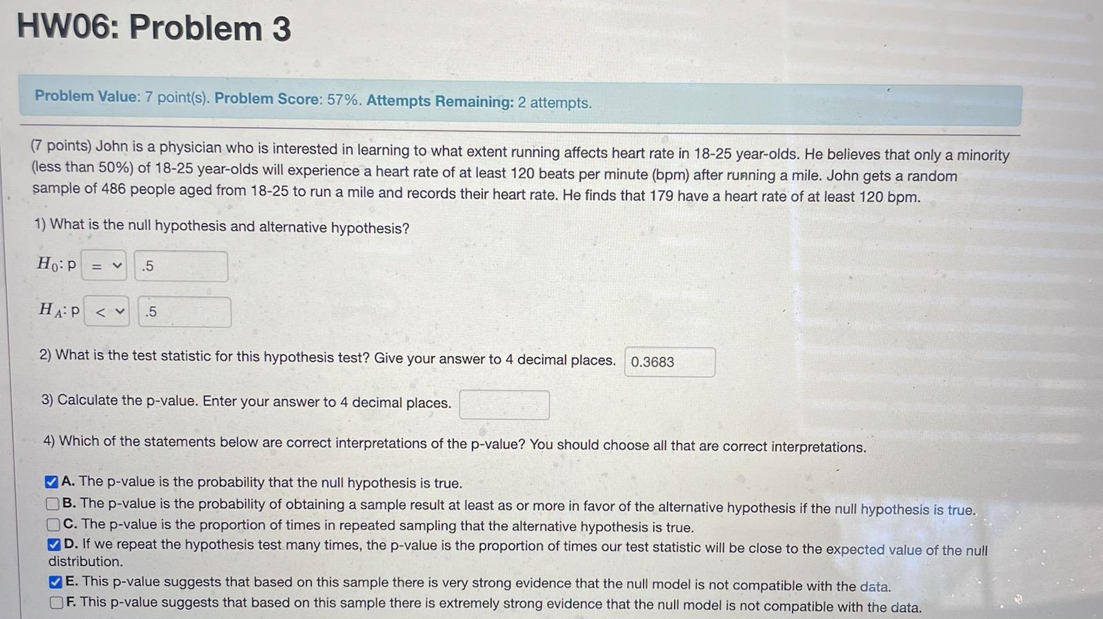 Solved HW06: Problem 3 Problem Value: 7 point(s). Problem | Chegg.com