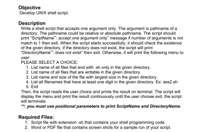 Solved introduction to unix assignment **Please Screenshot | Chegg.com