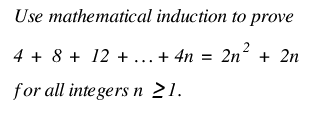 Solved Use mathematical induction to | Chegg.com