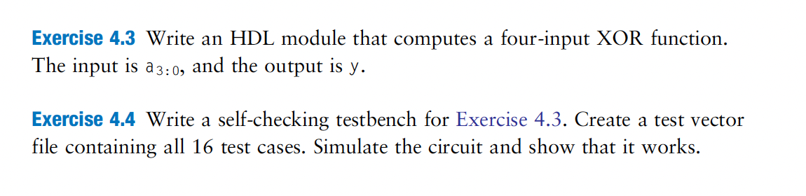 Solved Exercise 4 3 Write An Hdl Module That Computes A