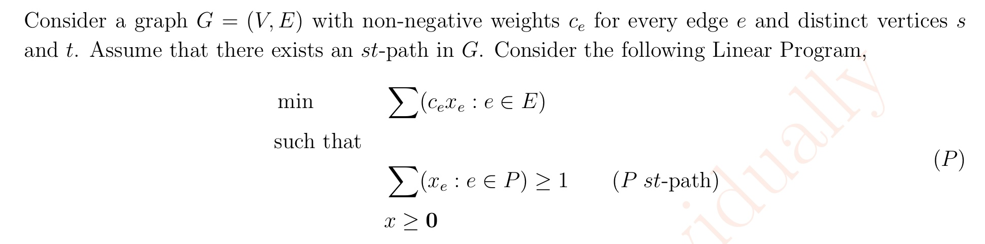Solved Consider a graph G = (V, E) with non-negative weights | Chegg.com