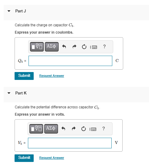 Solved In (Figure 1), C1=C5=8.3μF and C2=C3=C4= 4.5μF. The | Chegg.com
