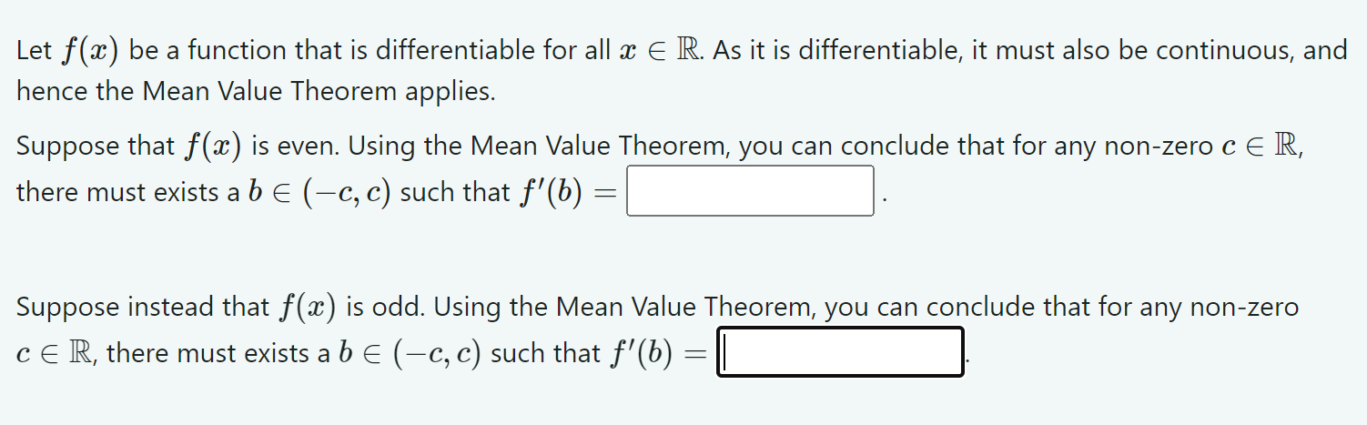 Solved Let f(x) be a function that is differentiable for all | Chegg.com