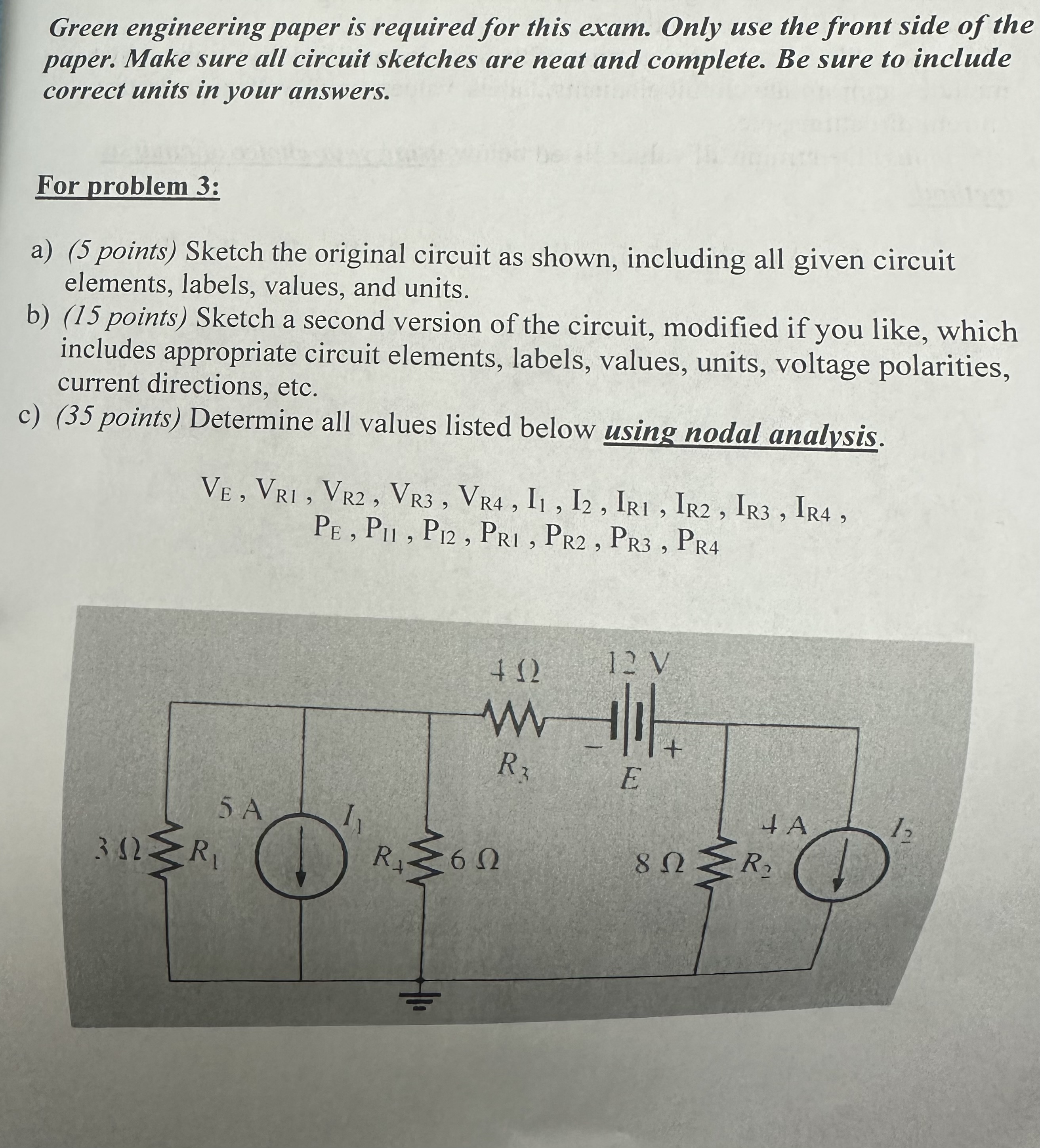Solved Green engineering paper is required for this exam. | Chegg.com