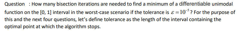 Question How many bisection iterations are needed to | Chegg.com