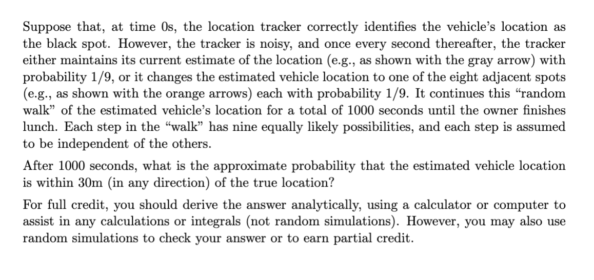 9. [20 points] A vehicle is equipped with a location | Chegg.com