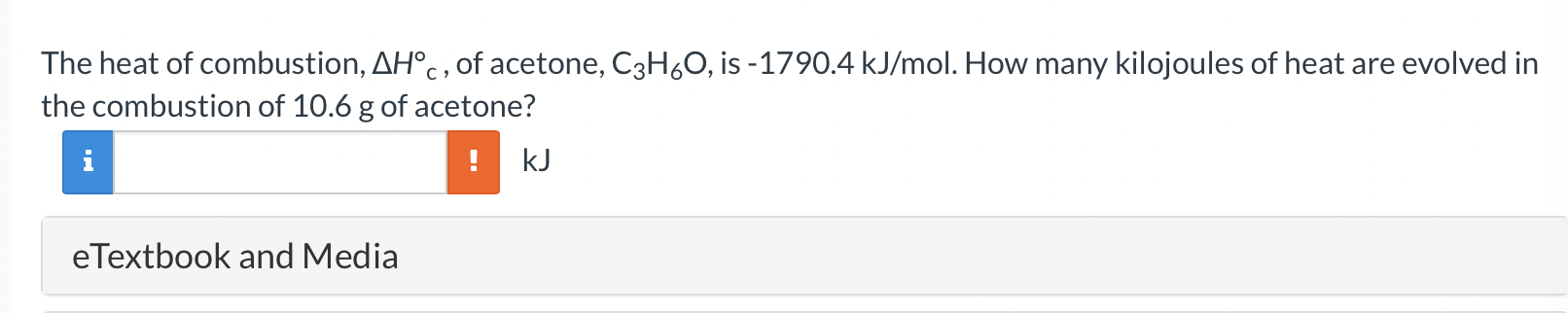 [Solved]: The heat of combustion, ( Delta H^{ circ}{ }_{