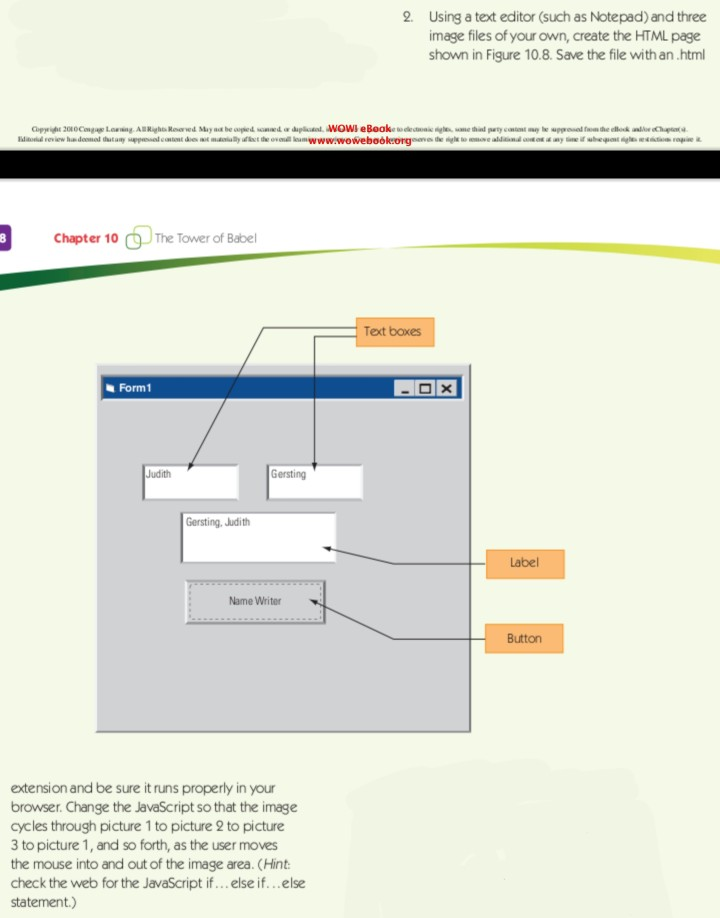 Solved 2. Using a text editor (such as Notepad) and three | Chegg.com