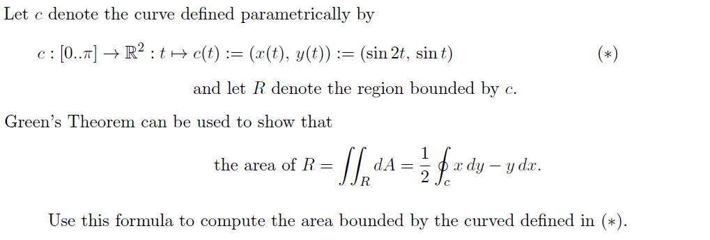 Solved Let c denote the curve defined parametrically by R2 | Chegg.com
