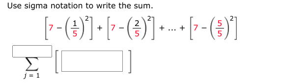 Solved Use sigma notation to write the sum. + [r-()]-[r-()] | Chegg.com