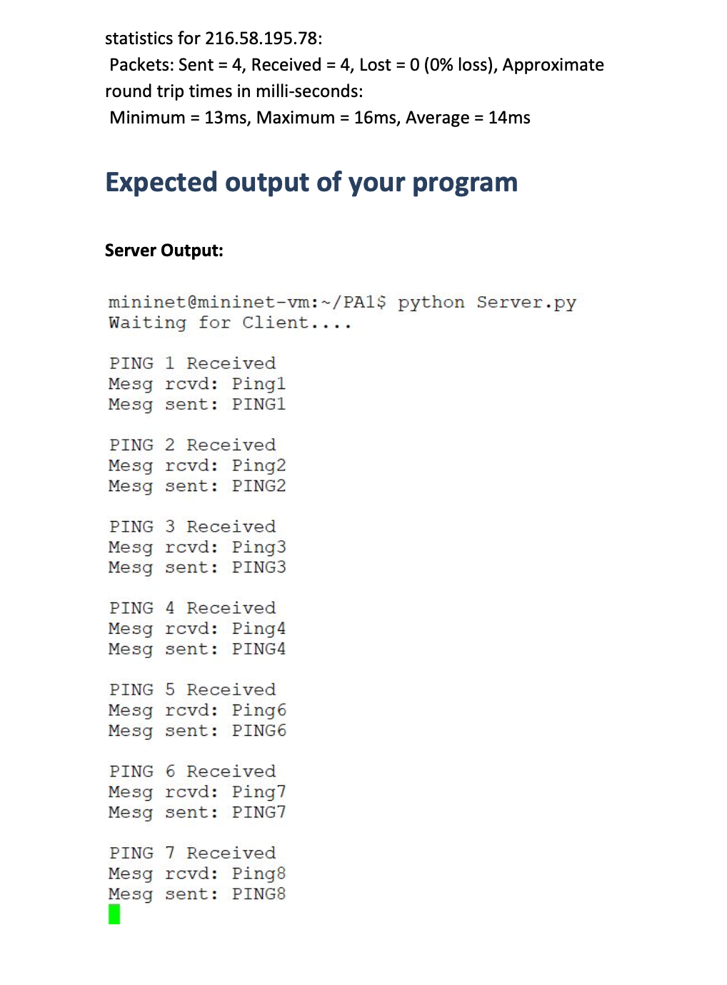 Udp Pinger In This Assignment You Will Learn The 