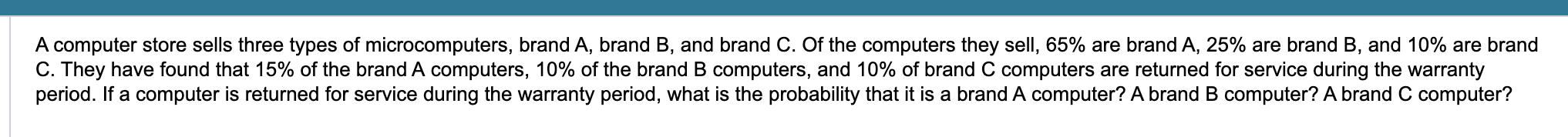 Solved A computer store sells three types of microcomputers, | Chegg.com
